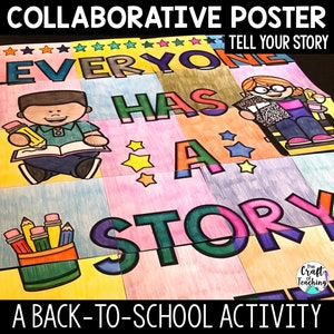 Everyone Has A Story Collaborative Poster | Writing Activity | Personal ...