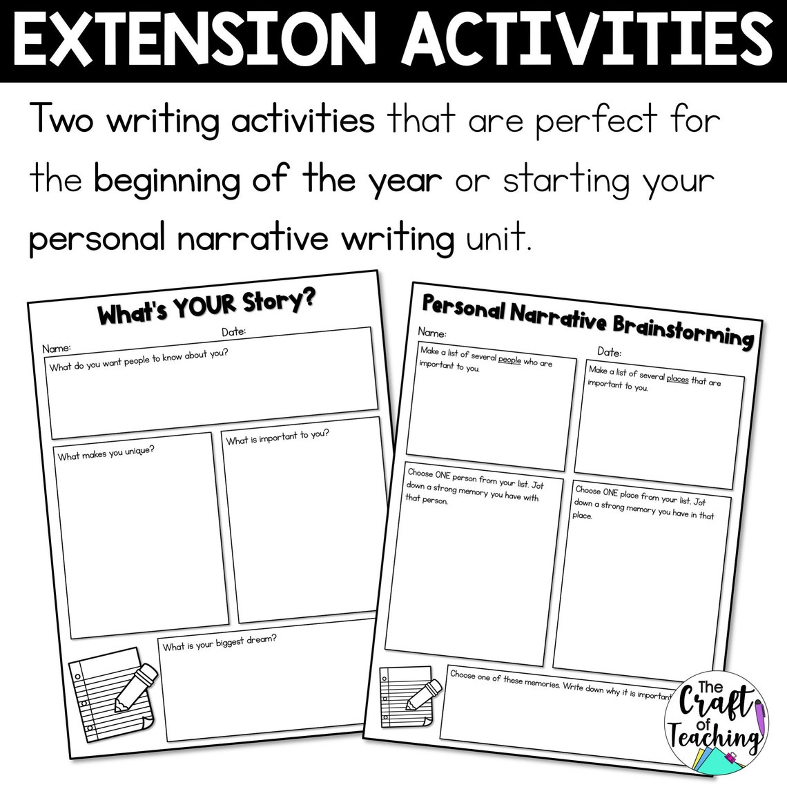 Everyone Has A Story Collaborative Poster | Writing Activity | Personal ...