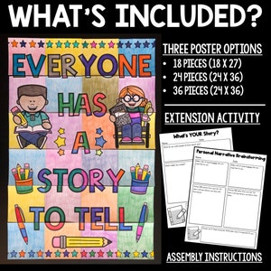Everyone Has A Story Collaborative Poster | Writing Activity | Personal ...