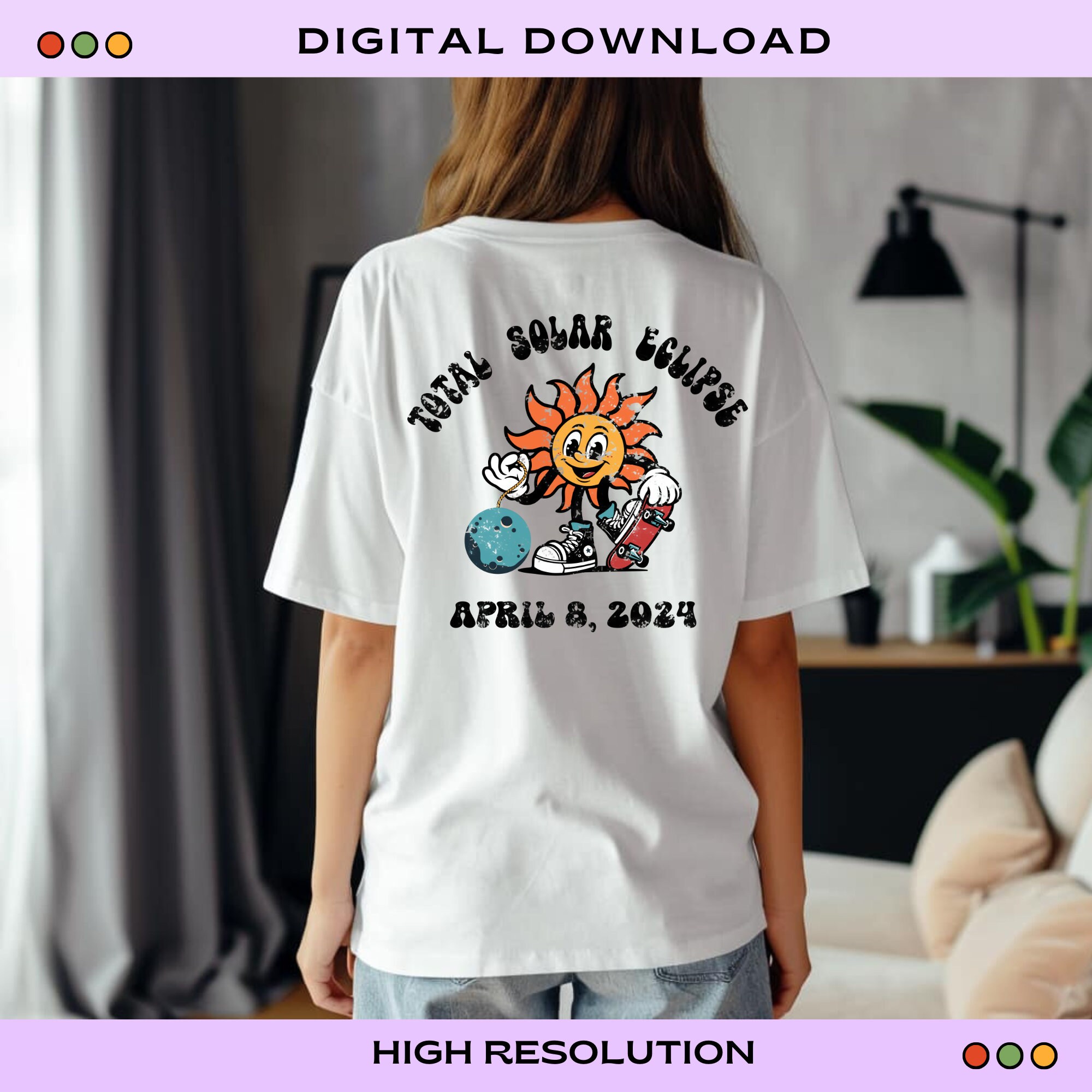 Total Solar Eclipse April 8 2024 SVG PNG, solar eclipse 2024, sun svg ...