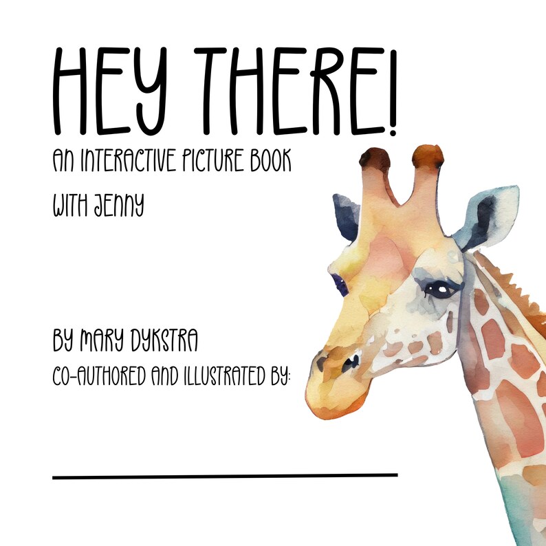 Hey There! an Interactive Picture Book With Jenny. Gift for Early ...