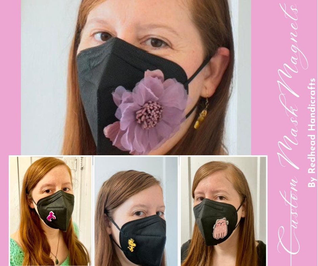 Custom Magnetic Mask Embellishments, Mask Magnets, Custom, Magnets ...