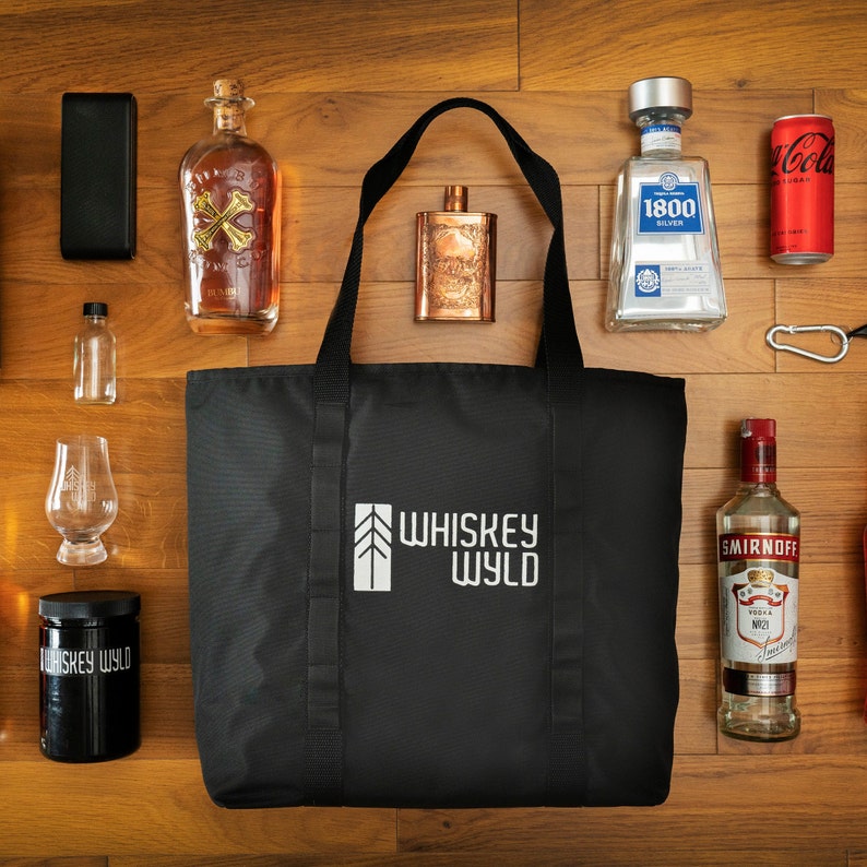 6 Bottle Padded Tote Bag for Whiskey and Wine Bottles - Etsy