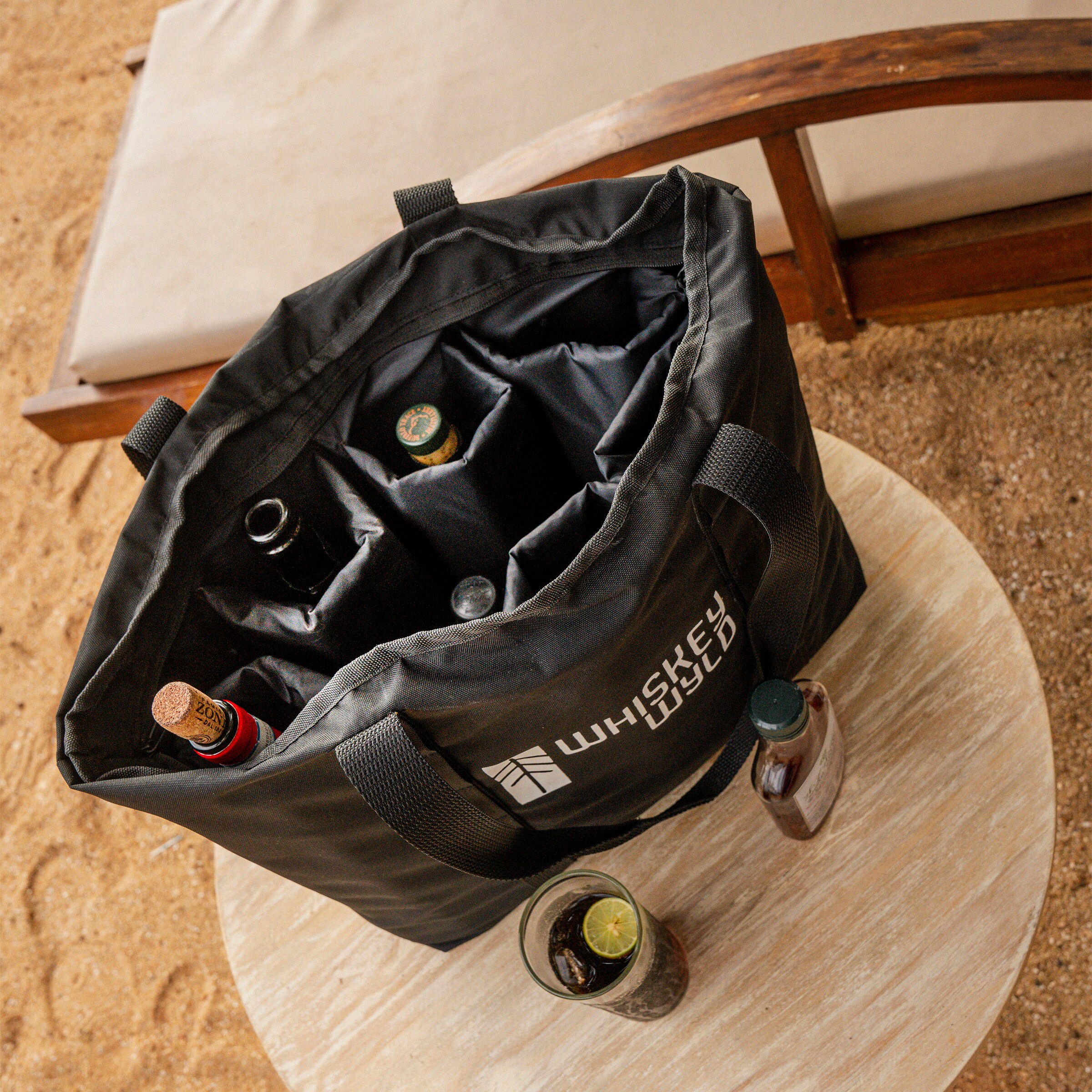 6 Bottle Padded Tote Bag for Whiskey and Wine Bottles - Etsy