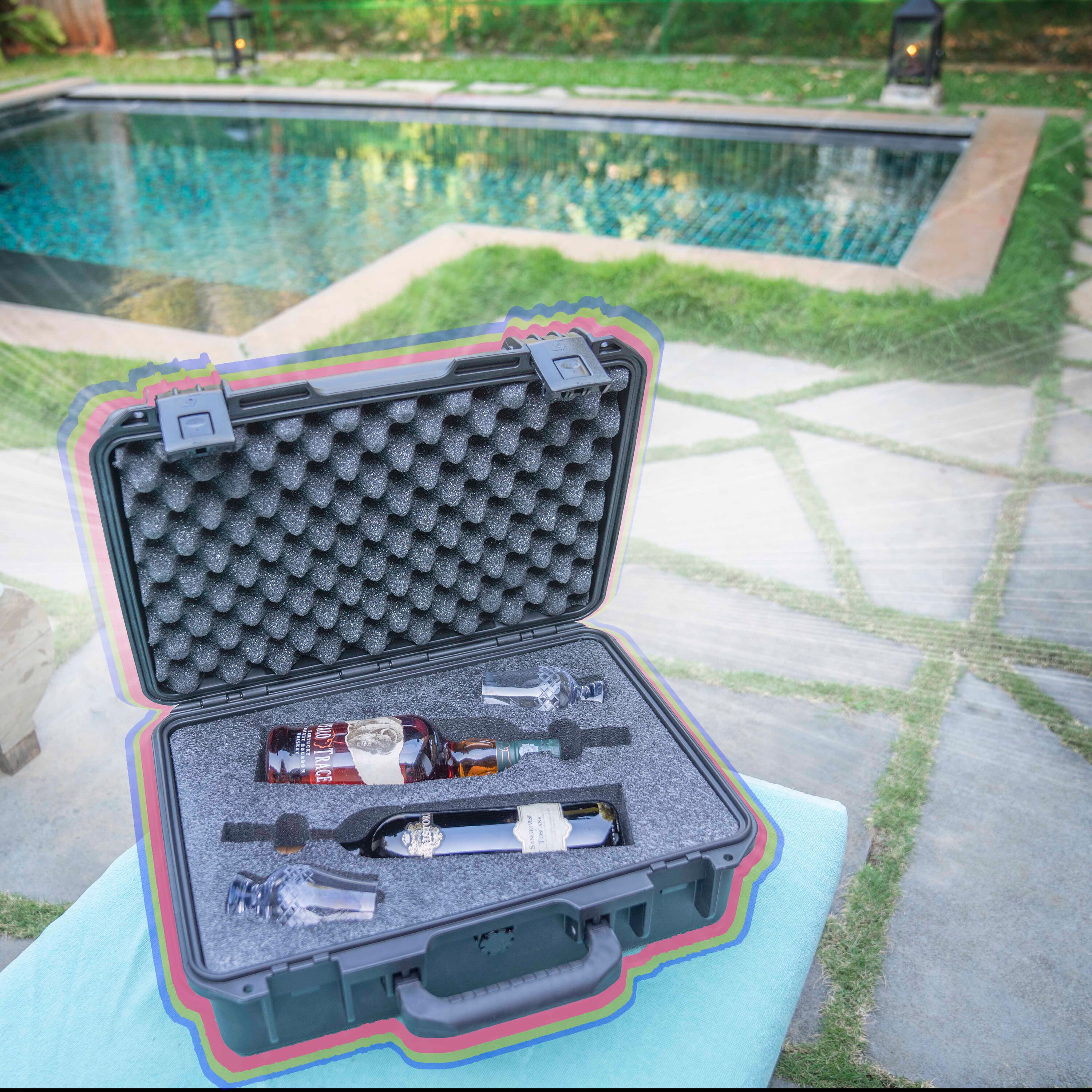 Two Bottle Whiskey and Wine Travel Case for Whiskey Lovers - Etsy