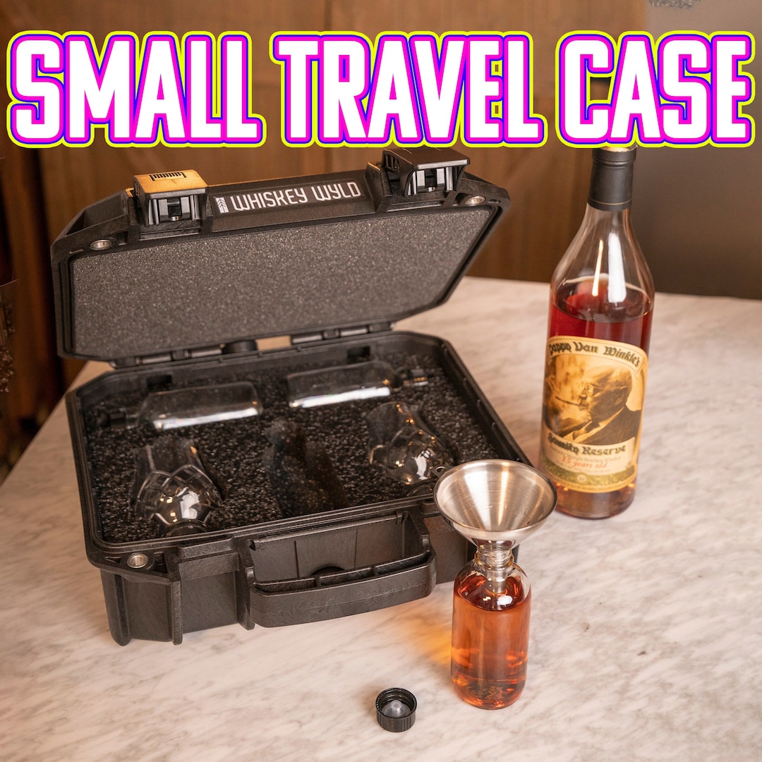 Small Case to Travel With Whiskey, Glencairn and Cigars - Etsy