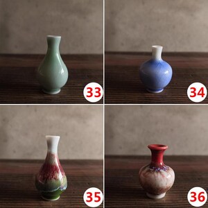Unique Miniature Vase,tiny Vases,little Glazed Ceramic Pot,tiny Pottery ...