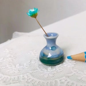 Unique Miniature Vase,tiny Vases,little Glazed Ceramic Pot,tiny Pottery ...