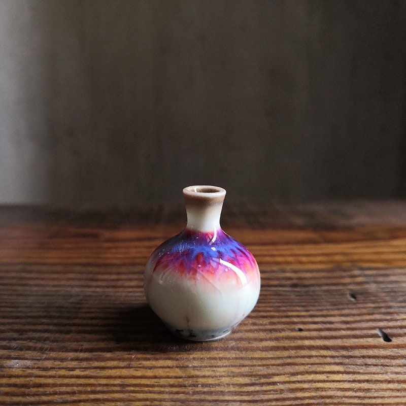 Unique Miniature Vasetiny Vaseslittle Glazed Ceramic - Etsy
