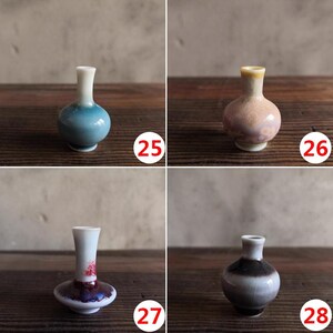 Unique Miniature Vase,tiny Vases,little Glazed Ceramic Pot,tiny Pottery ...