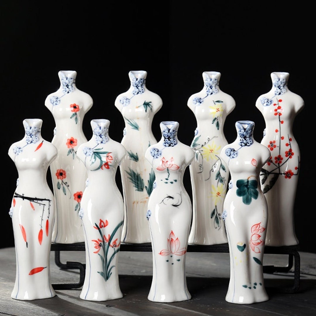 Female Body Vase,female Sculpture,goddess Vase,torso Vase,ceramic Hand-painted Vase,flower Vase ...