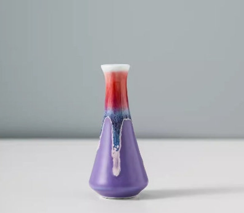 Unique Mini Ceramic Vases,glazed Vase,tiny Vases,little Glazed Ceramic ...