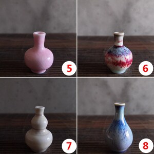 Unique Miniature Vase,tiny Vases,little Glazed Ceramic Pot,tiny Pottery ...