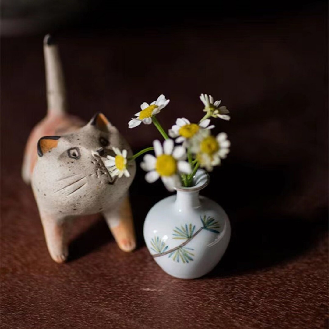 Unique Miniature Vasetiny Vaseslittle Glazed Ceramic - Etsy