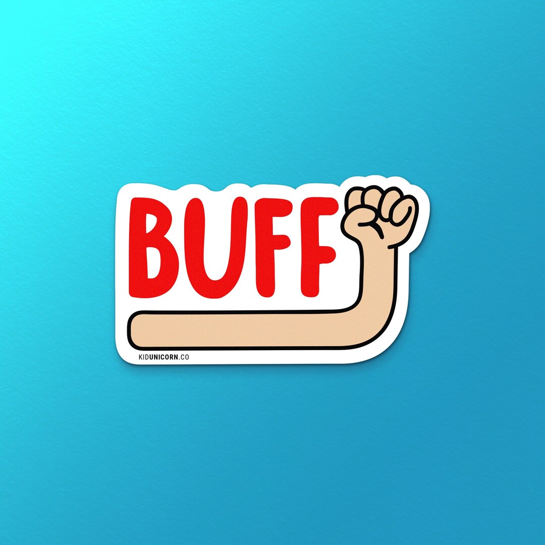 Buff Sticker - Etsy
