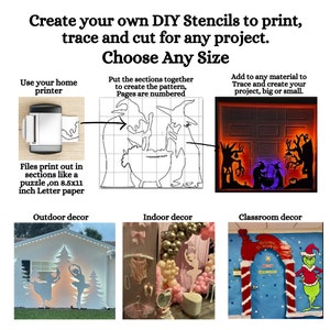 Digital Paper Silhouette Template , Life Size Bigfoot , Yeti, 8 Ft ...