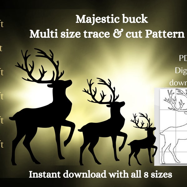 Reindeer Cut Outs - Etsy