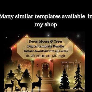 5ft 6ft Skinny Tree PDF Template ,printable Trace and Cut, Pine Tree ...