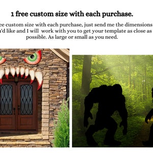 1ft to 8ft Bigfoot Wood Cut Out Silhouette Template, Mosaic From ...