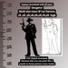 Life Size Gangster Mobster Pattern PDF Template ,printable Tracing Cut ...