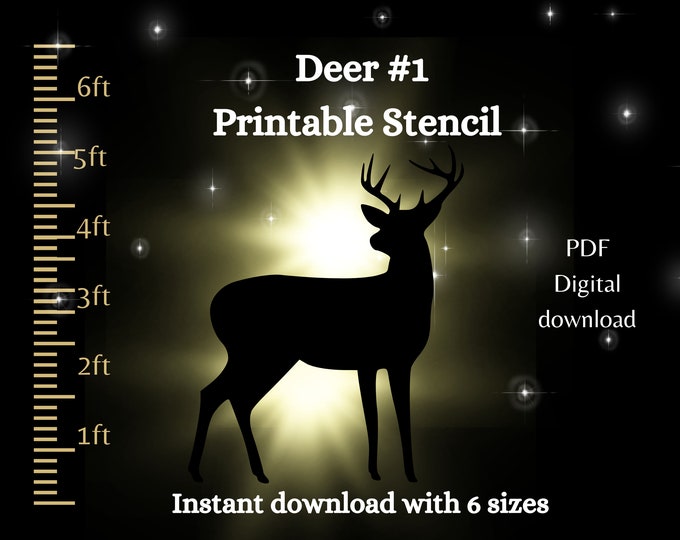 Plantilla de reno hembra de 4 pies cuando esté hecha. Plantillas ...