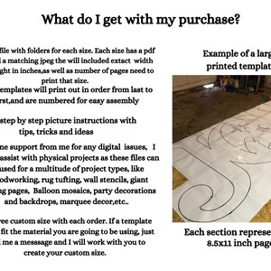 Life Size Sasquatch Template, PDF Stencil, Printable Large Digital ...