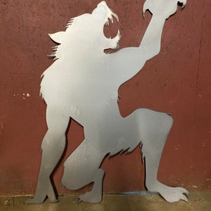 Life Size 6ft 7ft Halloween Werewolf Wolf Man Graveyard Silhouette ...