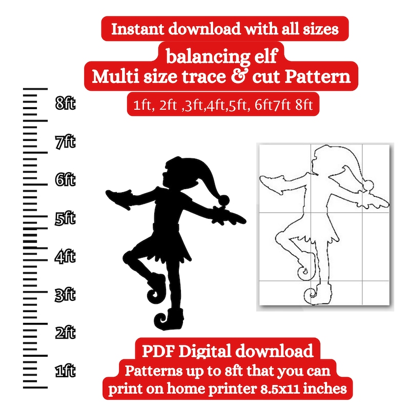 5 Ft Elf on the Shelf - Etsy