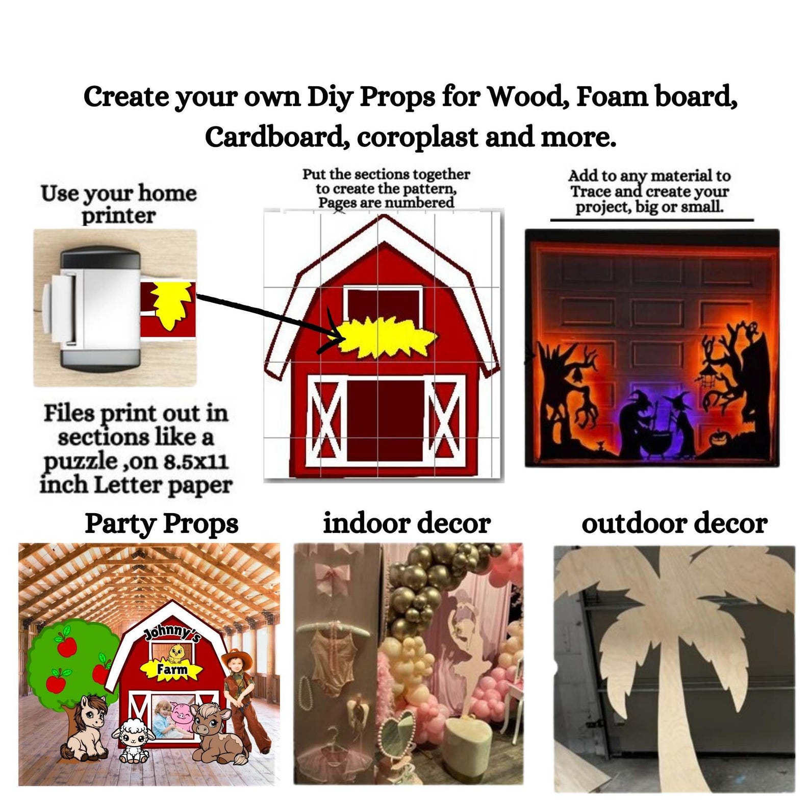 DIY Oversize Giraffe Prop Pdf Digital Color Standee Template ,printable ...