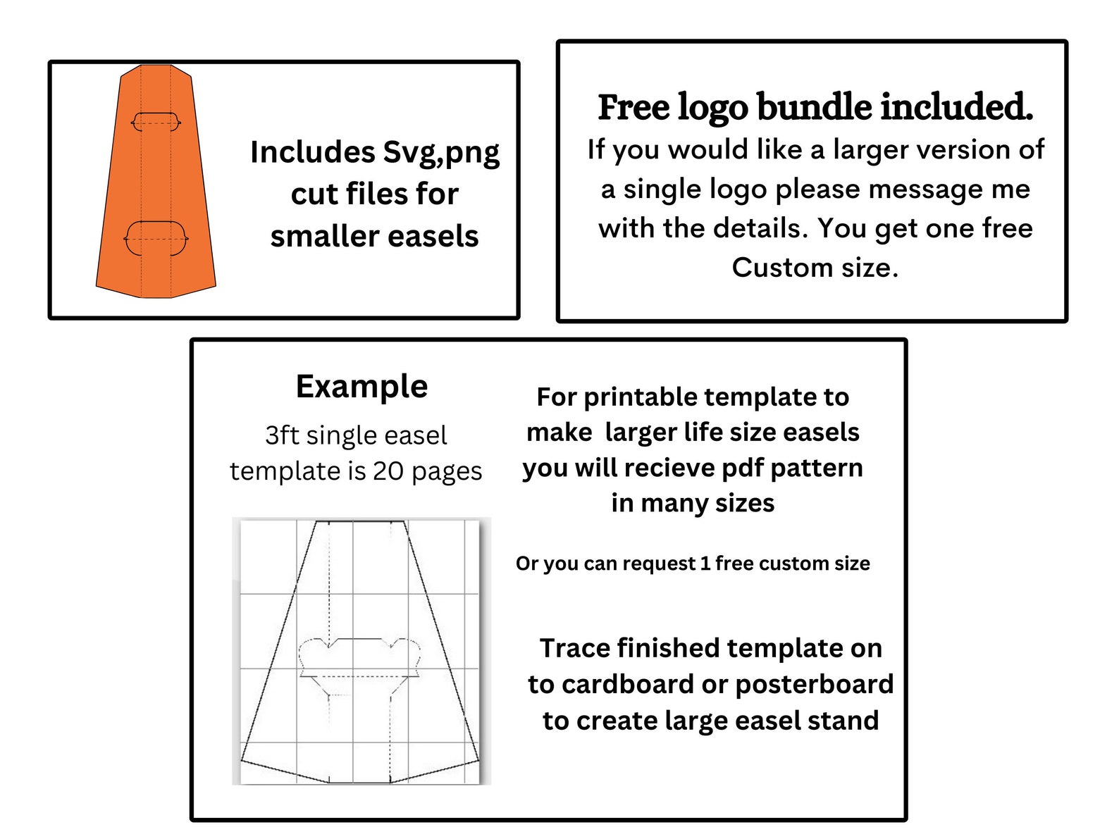 1ft 2ft 3ft 4ft 5ft 6ft Stand Template for Cardboard Cutout - Etsy