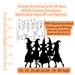 Vampire Cutout Silhouette Template, Vampire Halloween Pdf Pattern ...