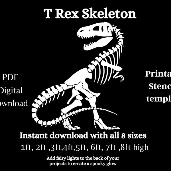 Life Size Skeleton Stencil - Etsy