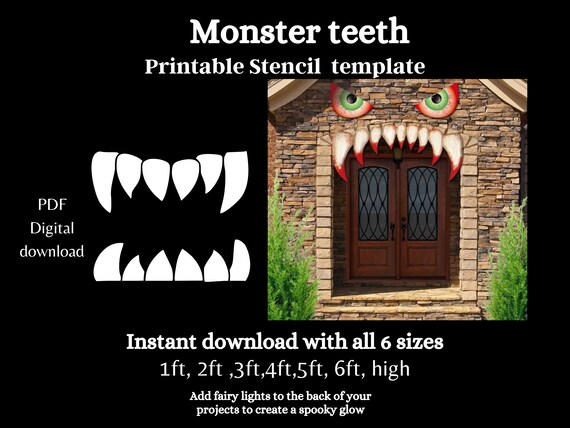 Monster Teeth Template