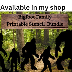 8ft Big Foot Cut Out PDF Stencil Template, Printable Pattern , Yard Art ...
