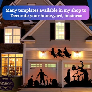 6 Sizes Alien Stencil Silhouette Template, Ufo Yard Art Cut Out Signs ...