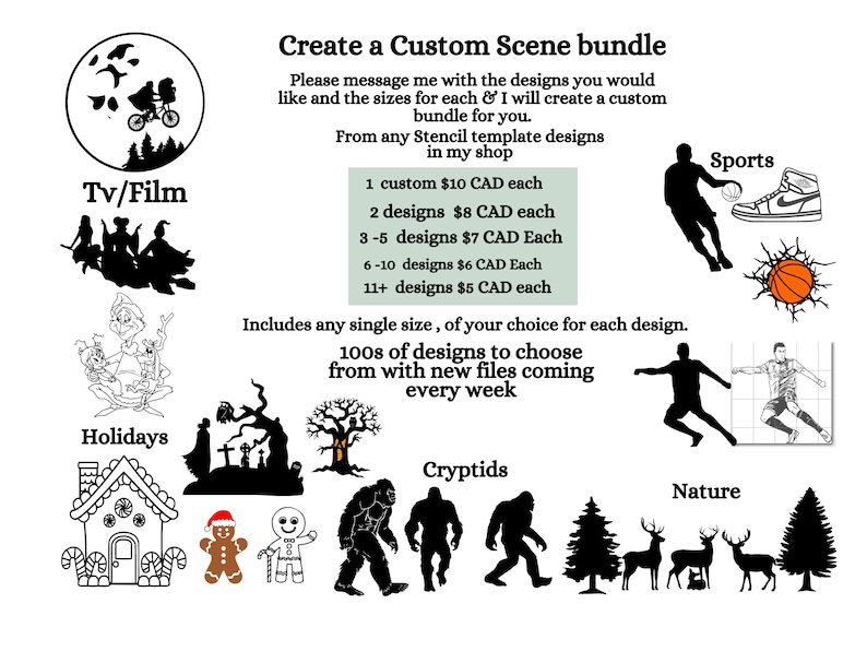 8ft Big Foot Cut Out PDF Stencil Template Printable Pattern 8 - Etsy