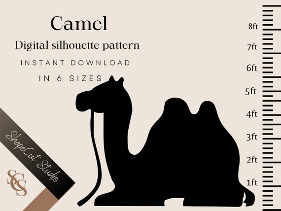 Camel Cut Out Template