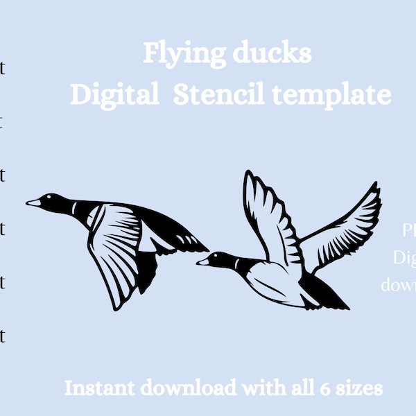 Flying Ducks Stencil - Etsy UK
