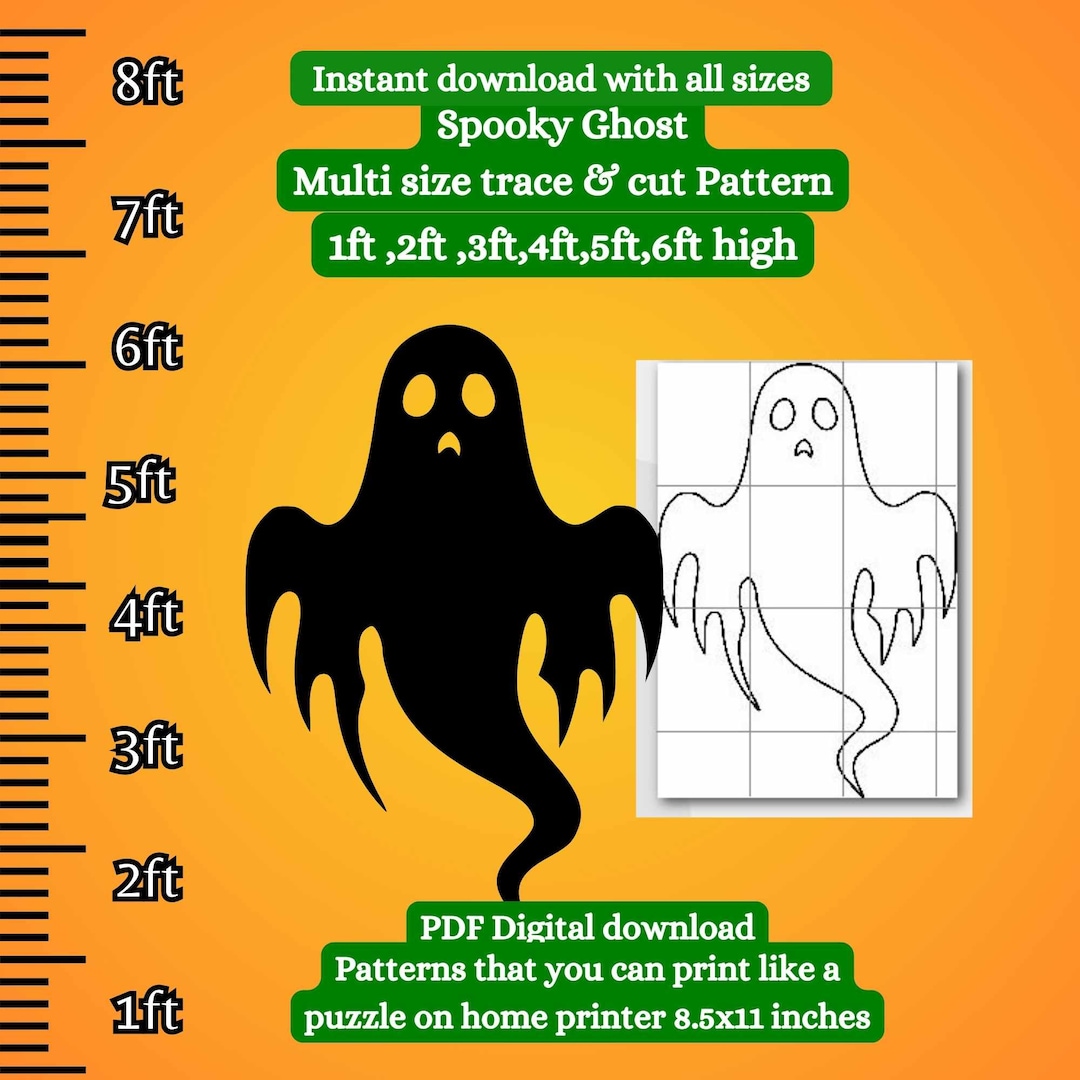 Spooky Ghost Wood DIY Decor Projects for Fall & Halloween Scroll Saw ...