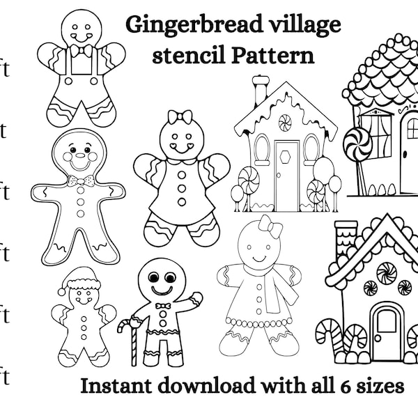 Gingerbread Village - Etsy