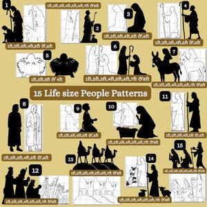 Build a Custom Life Size Diy 1ft to 8ft Nativity Scene Display ...