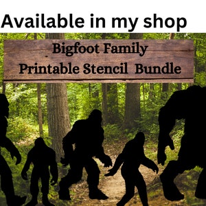 7ft 8ft 10ft Life Size Bigfoot Pattern Scroll Saw, Sasquatch Silhouette ...