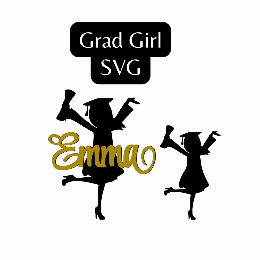 Graduating Senior Girl Silhouette Template, Pdf Digital Stencil ...