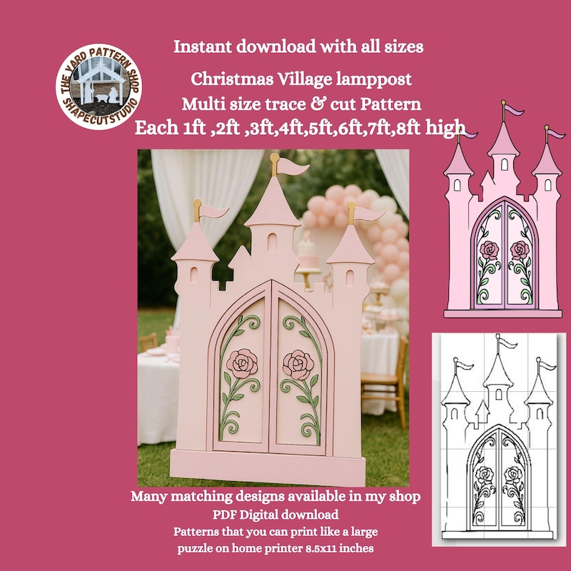 Cardboard Castle Cutout - Etsy