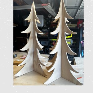 Diy 3D Christmas Tree Yard Art Scroll Saw Template Pattern, Printable ...