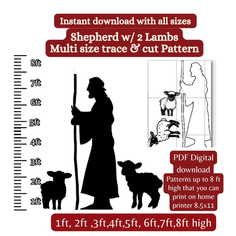 Nativity Metal Stencil - Etsy