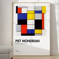 Study for a Composition by Piet Mondrian | Abstract Art Print | Vintage ...