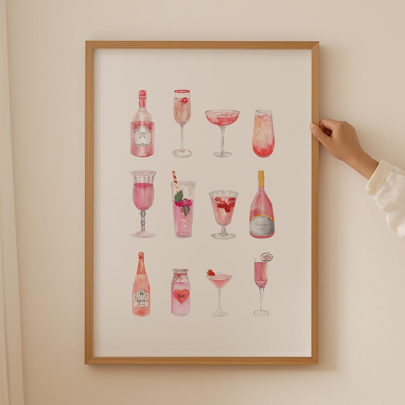 Cocktail Wall Art - Etsy