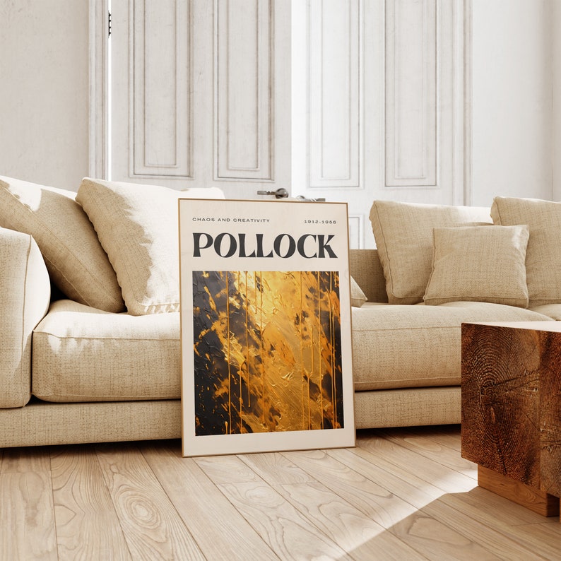 Jackson Pollock Poster - Trendy Wall Art, Modern Colorful Wall Art ...