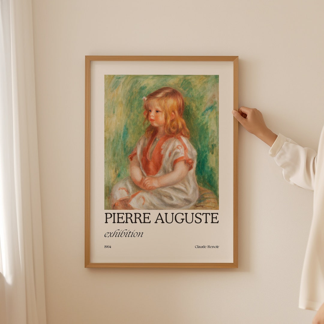 Claude Renoir Poster, Renoir Wall Art Print Poster Art, Antique Oil ...
